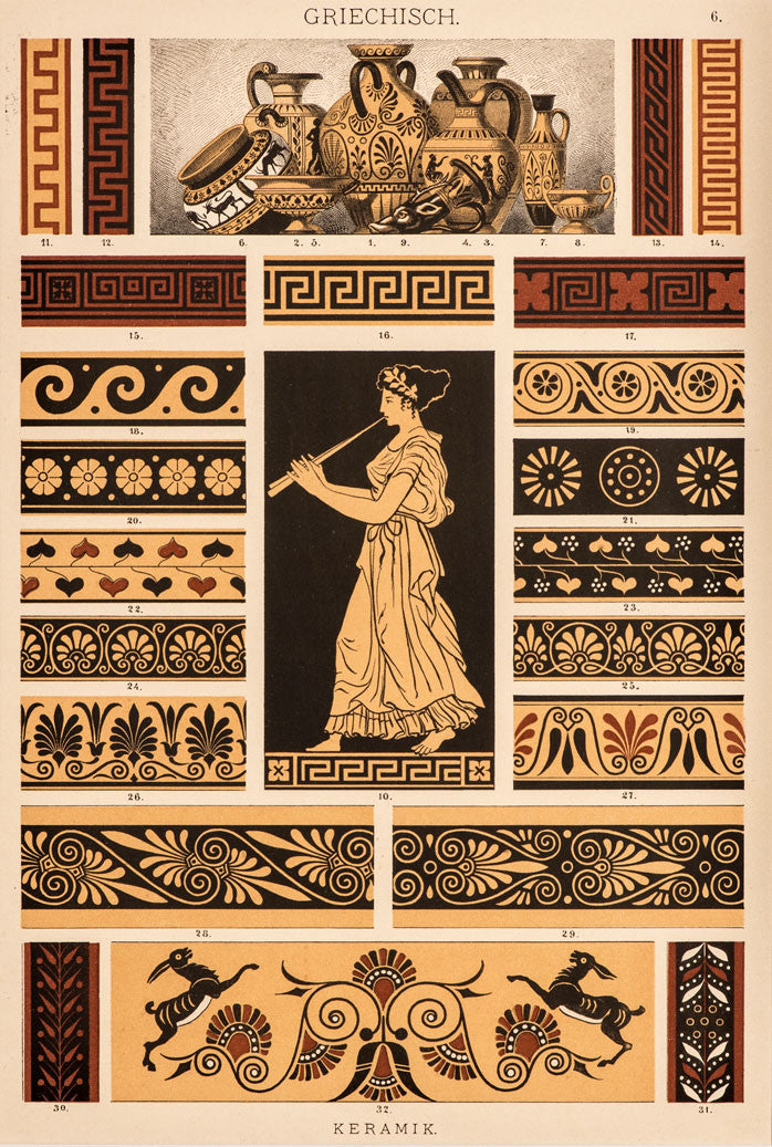 Greek Ornament | Original Engraving | Heritage Gift - Umanismo Athens