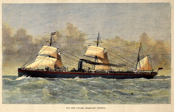 Steamship | Original Maritime Engraving | Maritime Gift Ideas ...