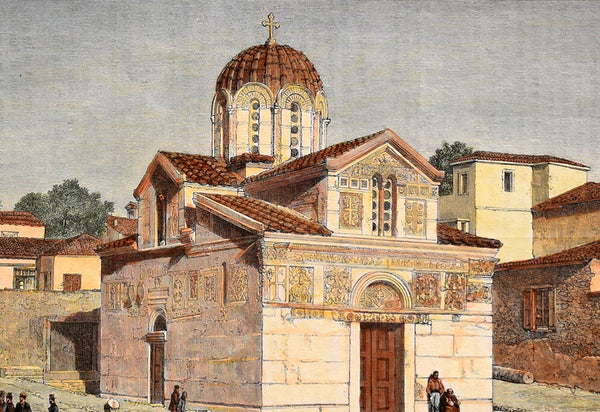 Little Metropolis Church, Athens | Antique Prints | Greek Heritage ...