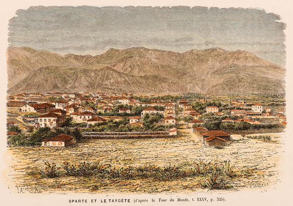 Sparta | Original Engraving | Heritage Gift - Umanismo Athens
